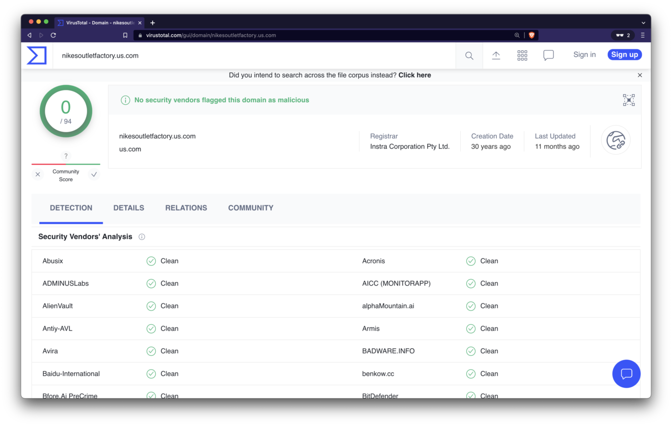 Phishing Campaign – Adidas and Nike | DNS Security & Threat ...